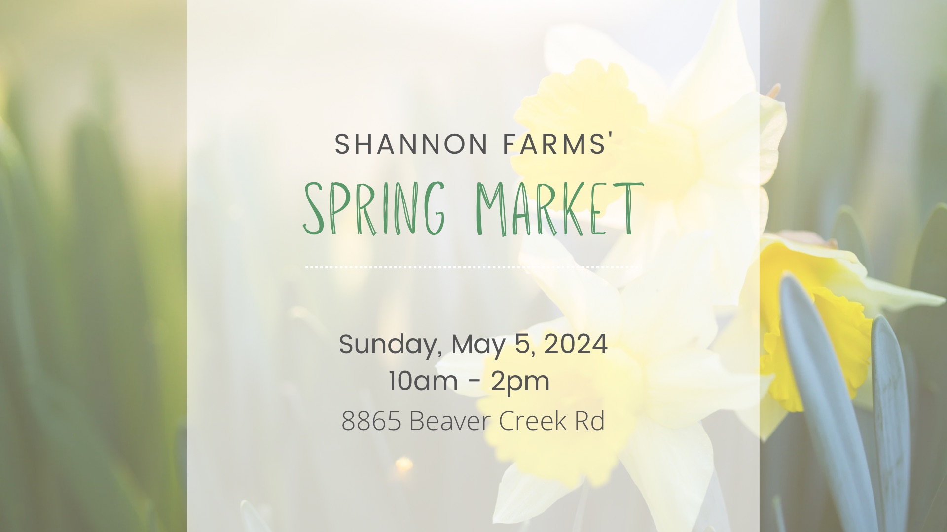 Spring Market - Alberni Valley Tourism